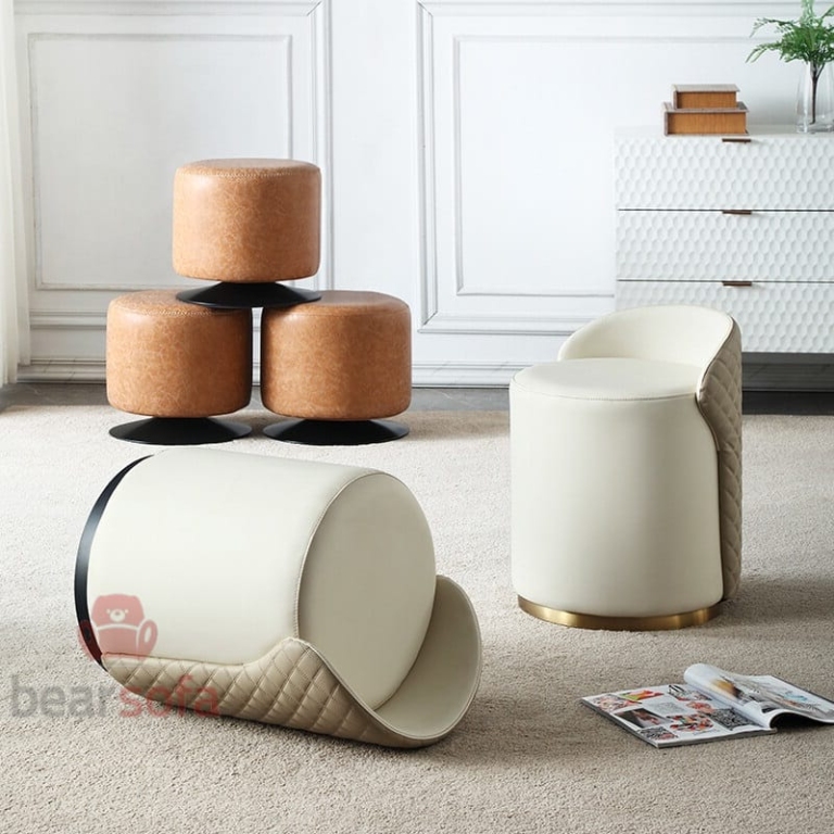 91 Mẫu ghế đôn sofa, ghế đôn tròn, ghế đôn dài đẹp, độc đáo, hiện đại